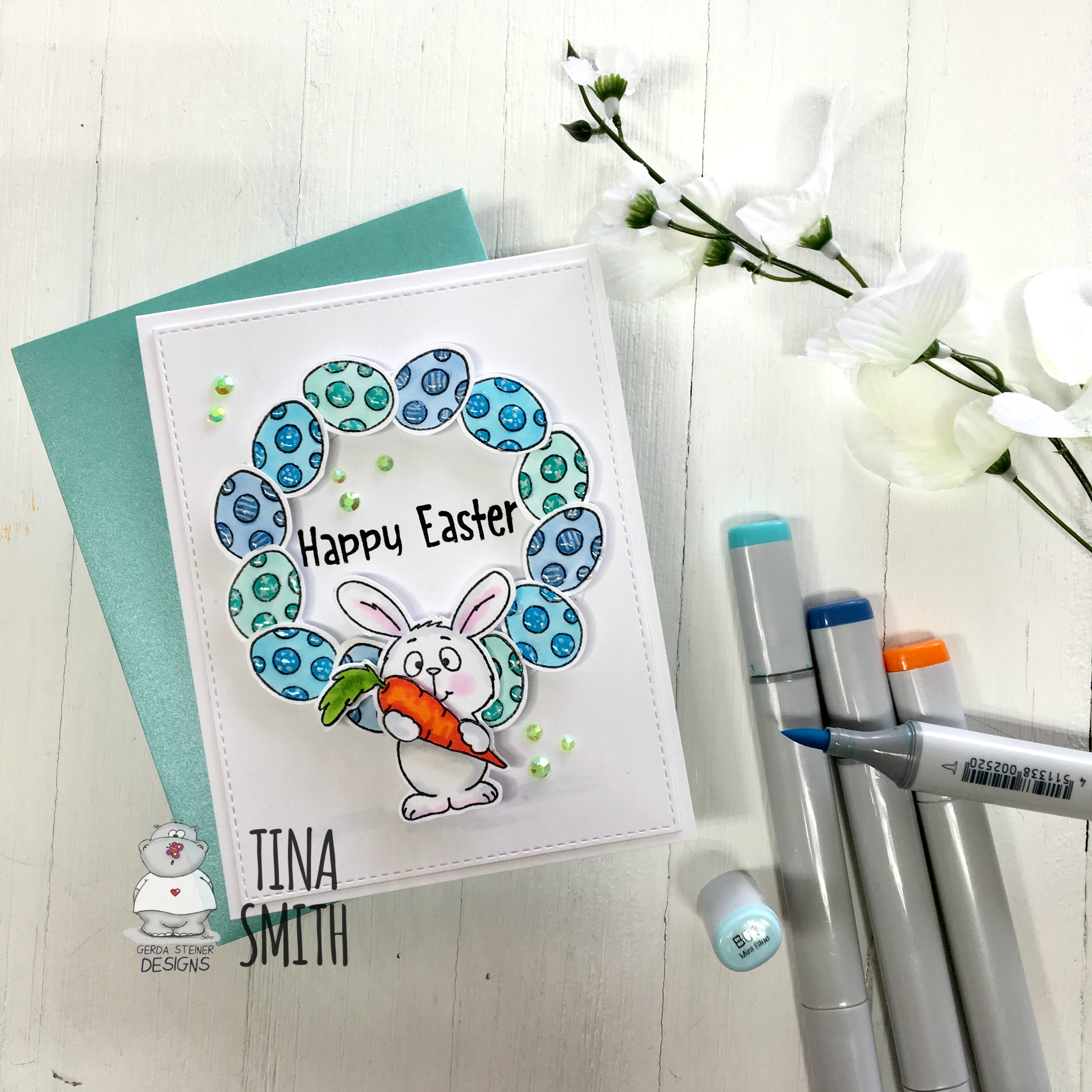 Gerda Steiner Designs – Easter Bunnies | Cards and Coffee Time