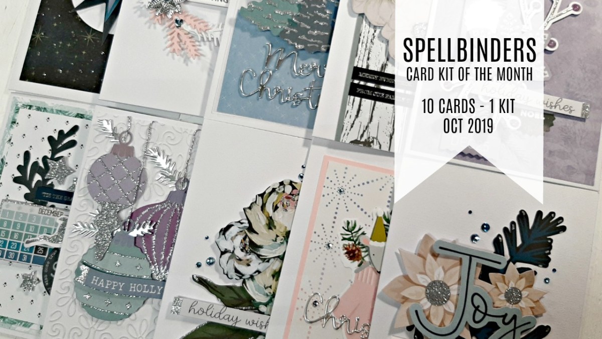 Spellbinders – Card Kit of the Month October 2019 | Cards and Coffee Time