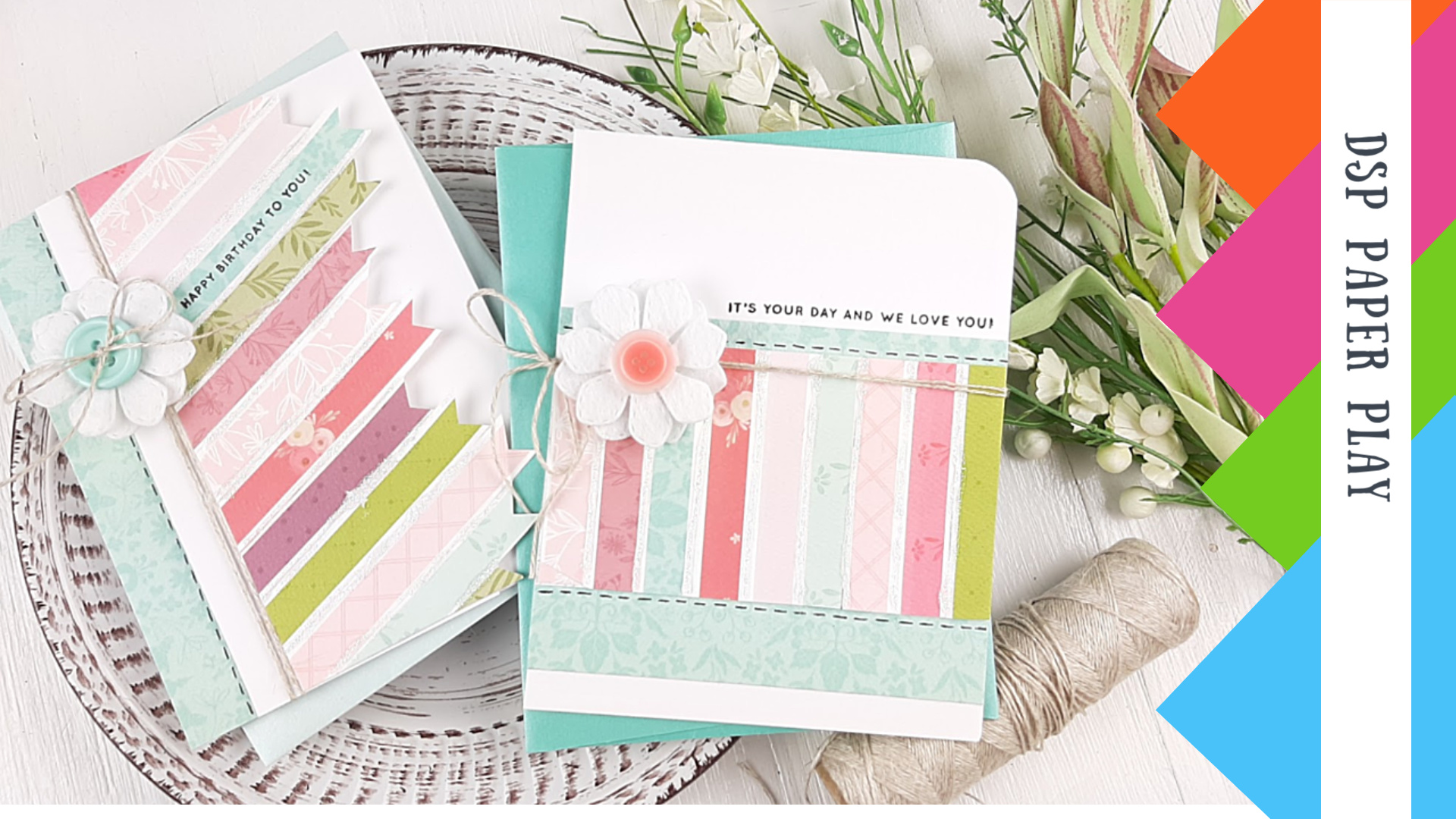 2 – DSP Patterned Paper Play Series | Cards and Coffee Time