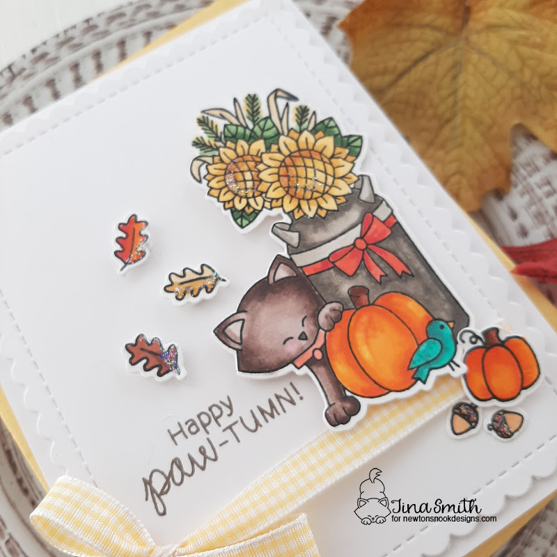 Newton’s Nook Designs | Paw-tumn Newton | Cards and Coffee Time