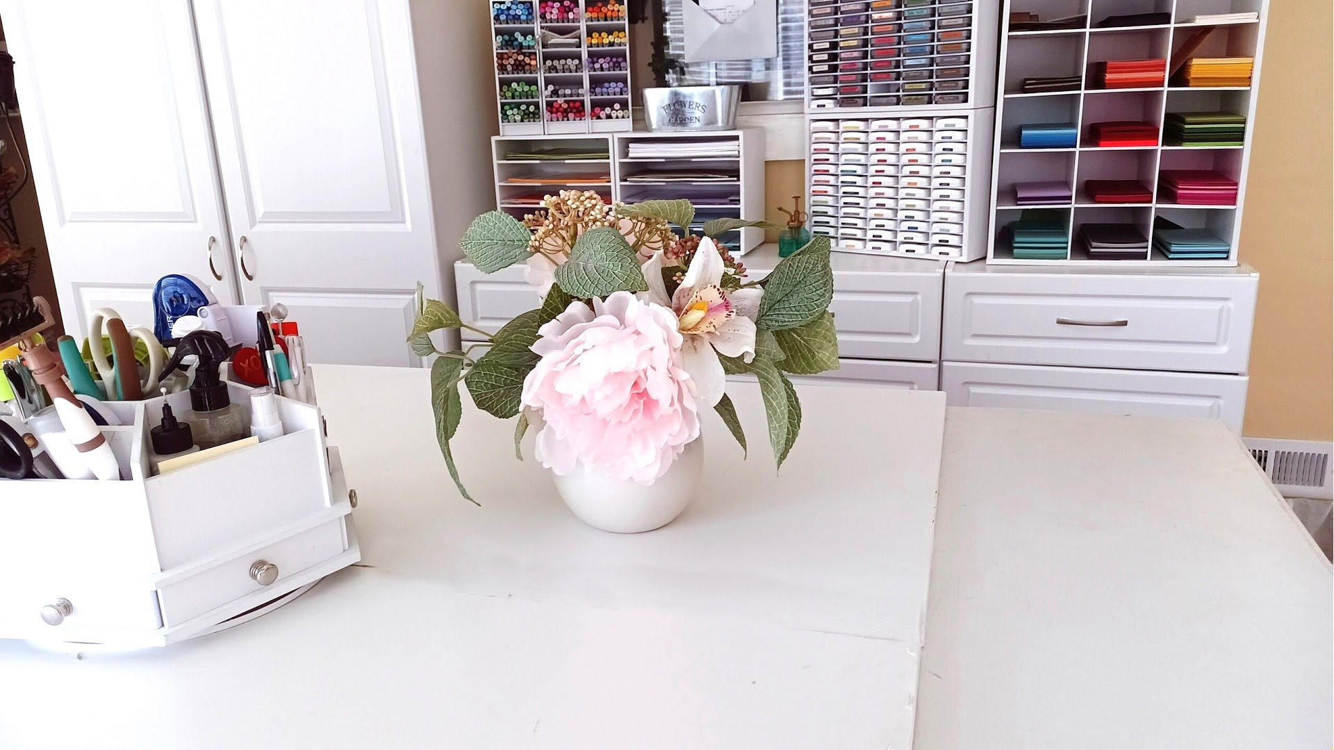 My Stamp and Die Storage | How and Where | Plus Mini Craft Room Tour ...