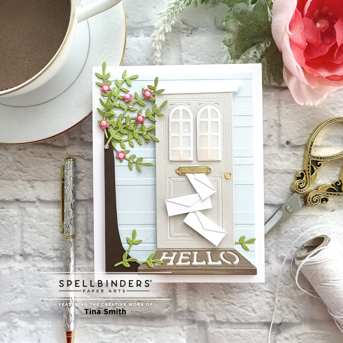 Spellbinders | Open House Collection | Cards and Coffee Time