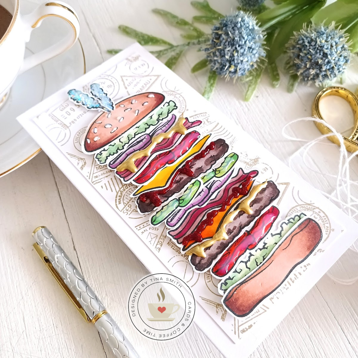 Try It Out Tuesday | Build A Burger | Cards and Coffee Time