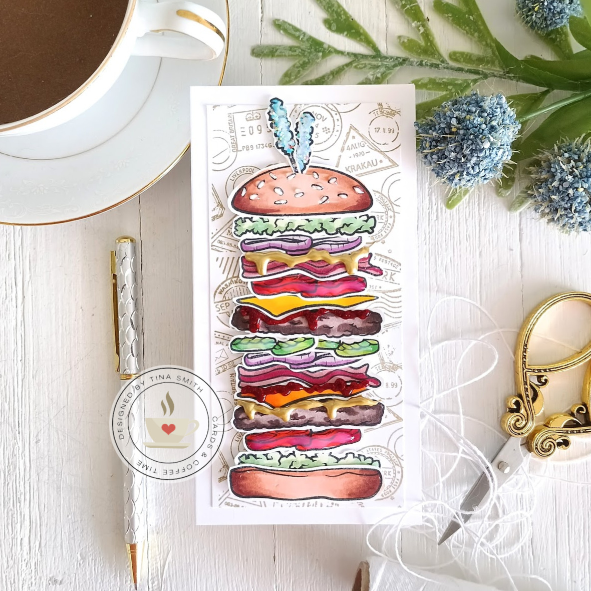 Try It Out Tuesday | Build A Burger | Cards and Coffee Time