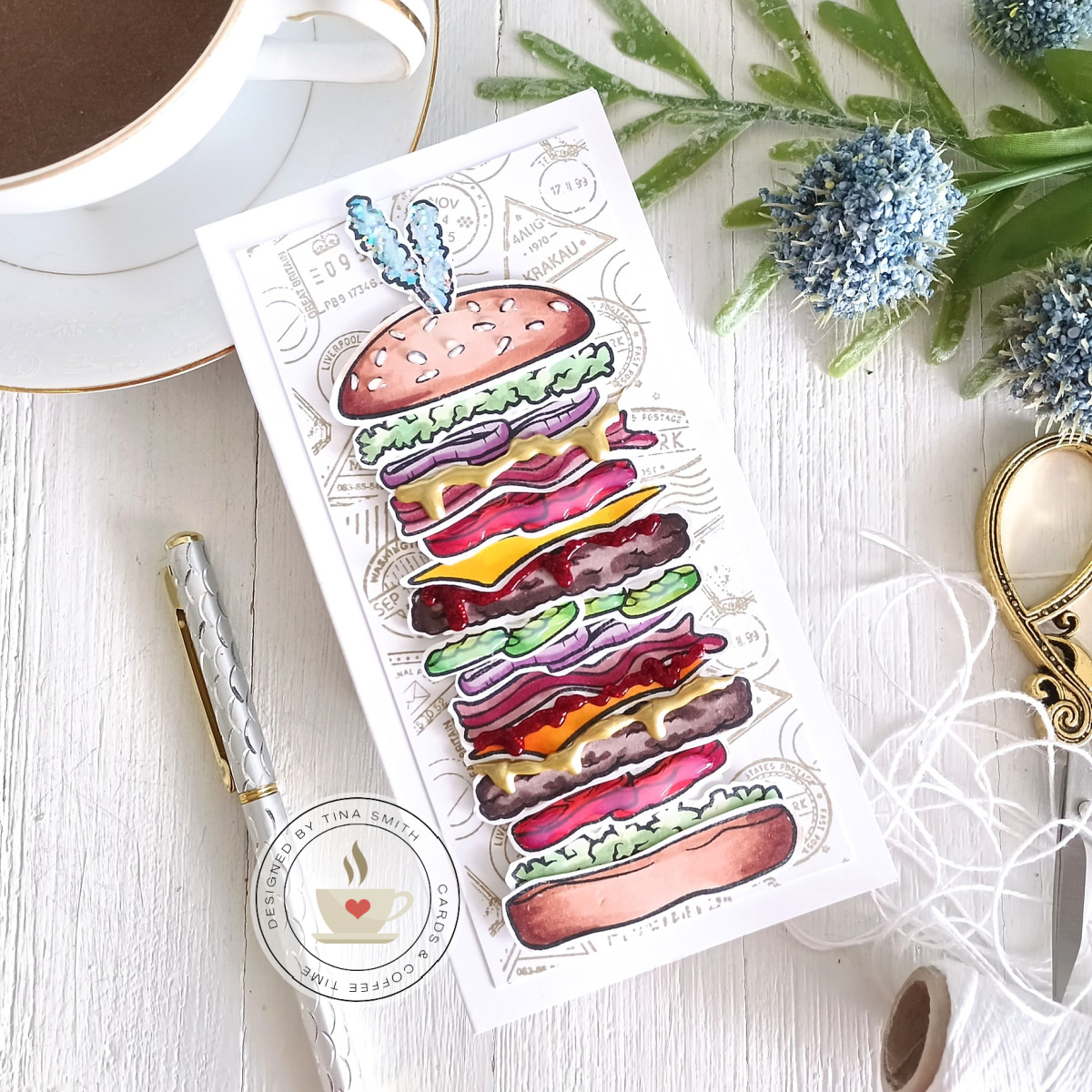 Try It Out Tuesday | Build A Burger | Cards and Coffee Time