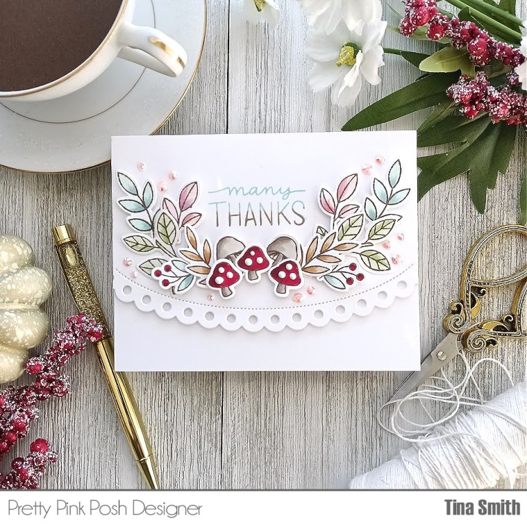 Pretty Pink Posh – Woodland Thanks | Cards and Coffee Time