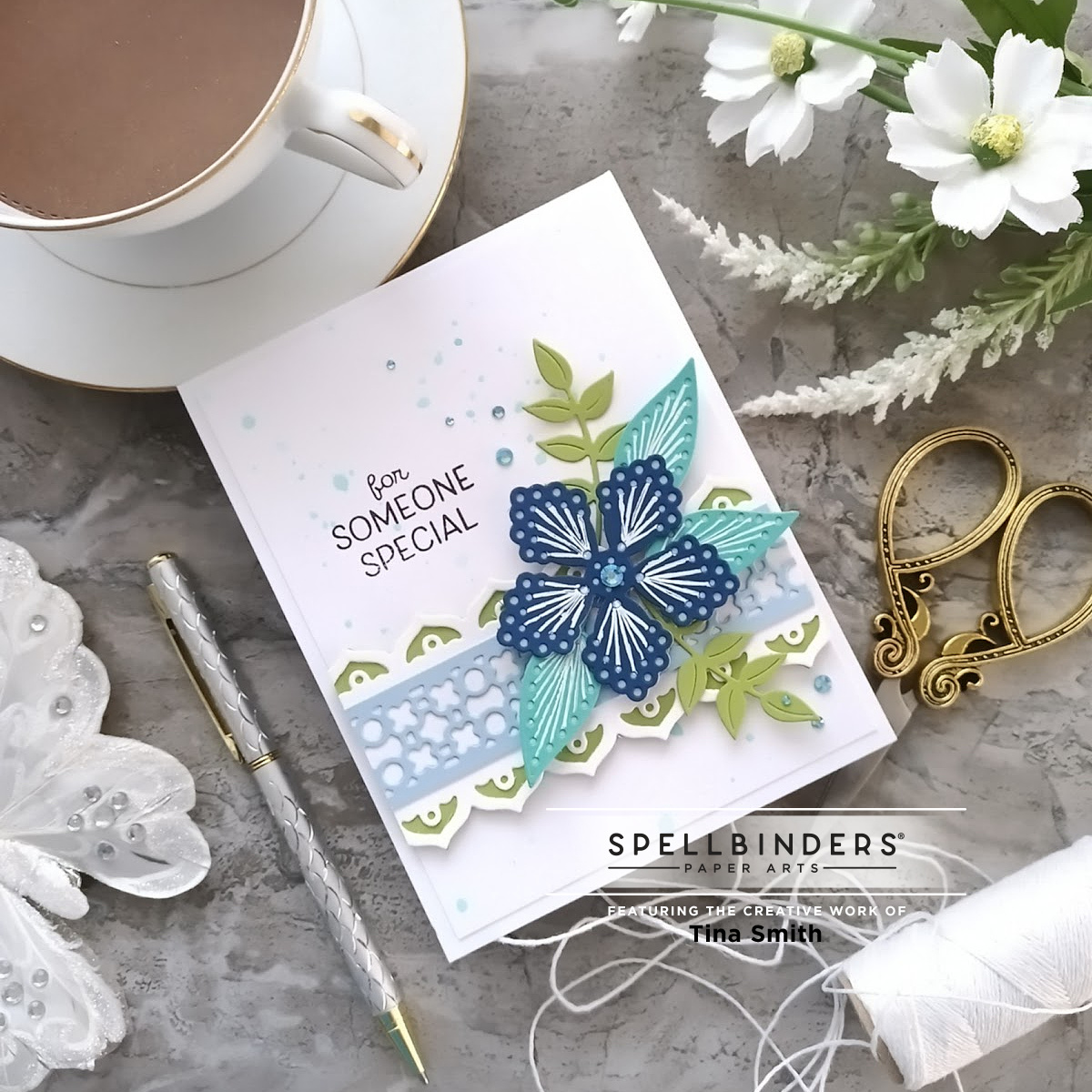 Spellbinders | Spring Into Stitching | Cards and Coffee Time