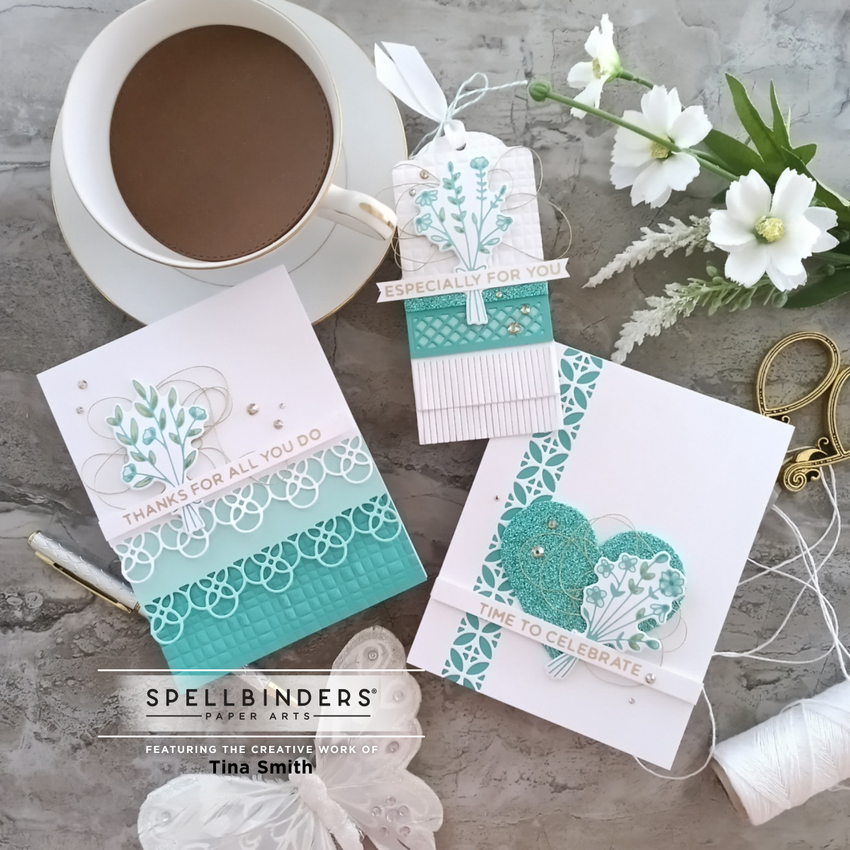 Spellbinders | Inspired Basics Collection | Cards and Coffee Time