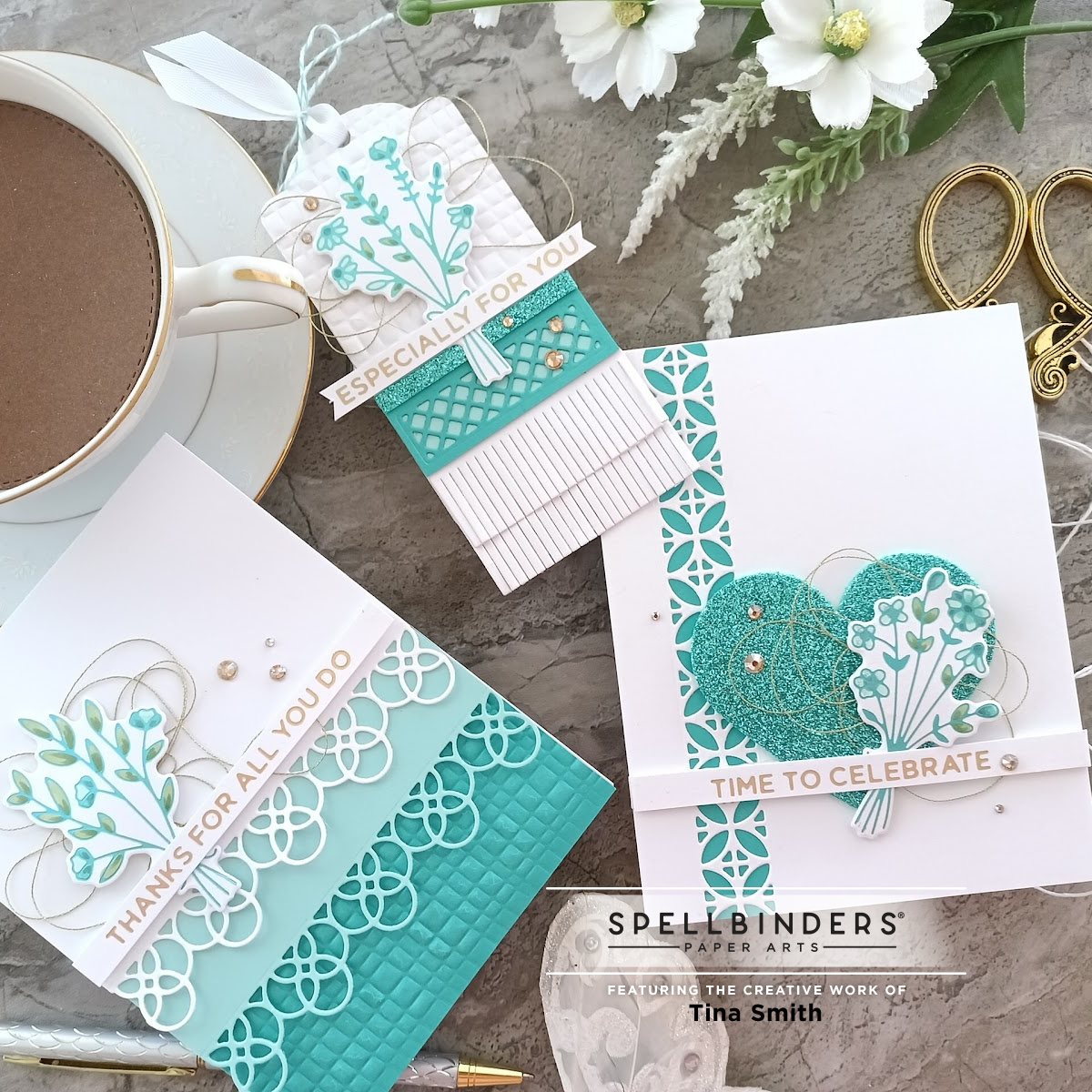 Spellbinders | Inspired Basics Collection | Cards and Coffee Time