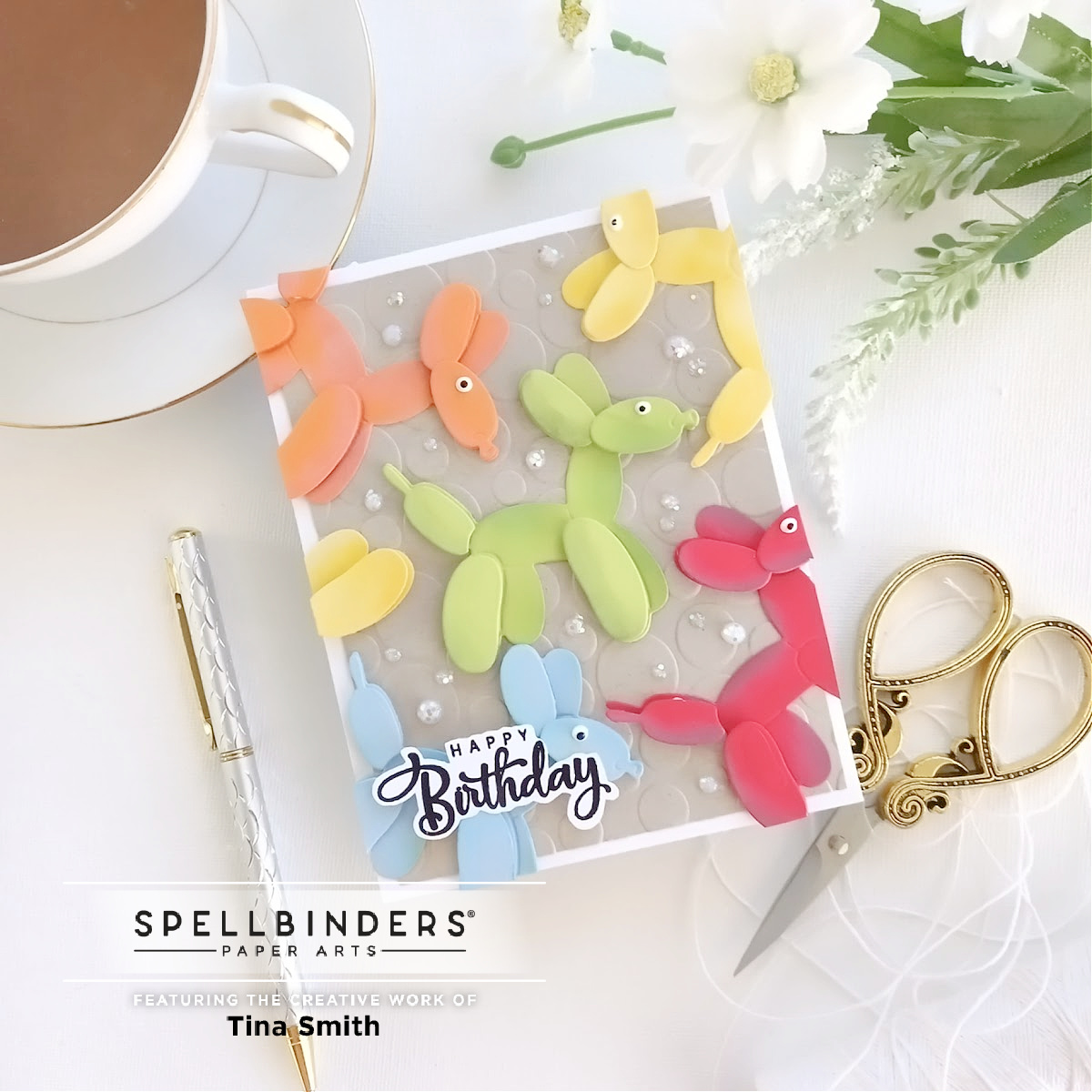 Spellbinders | Birthday Celebration Collection | Cards and Coffee Time