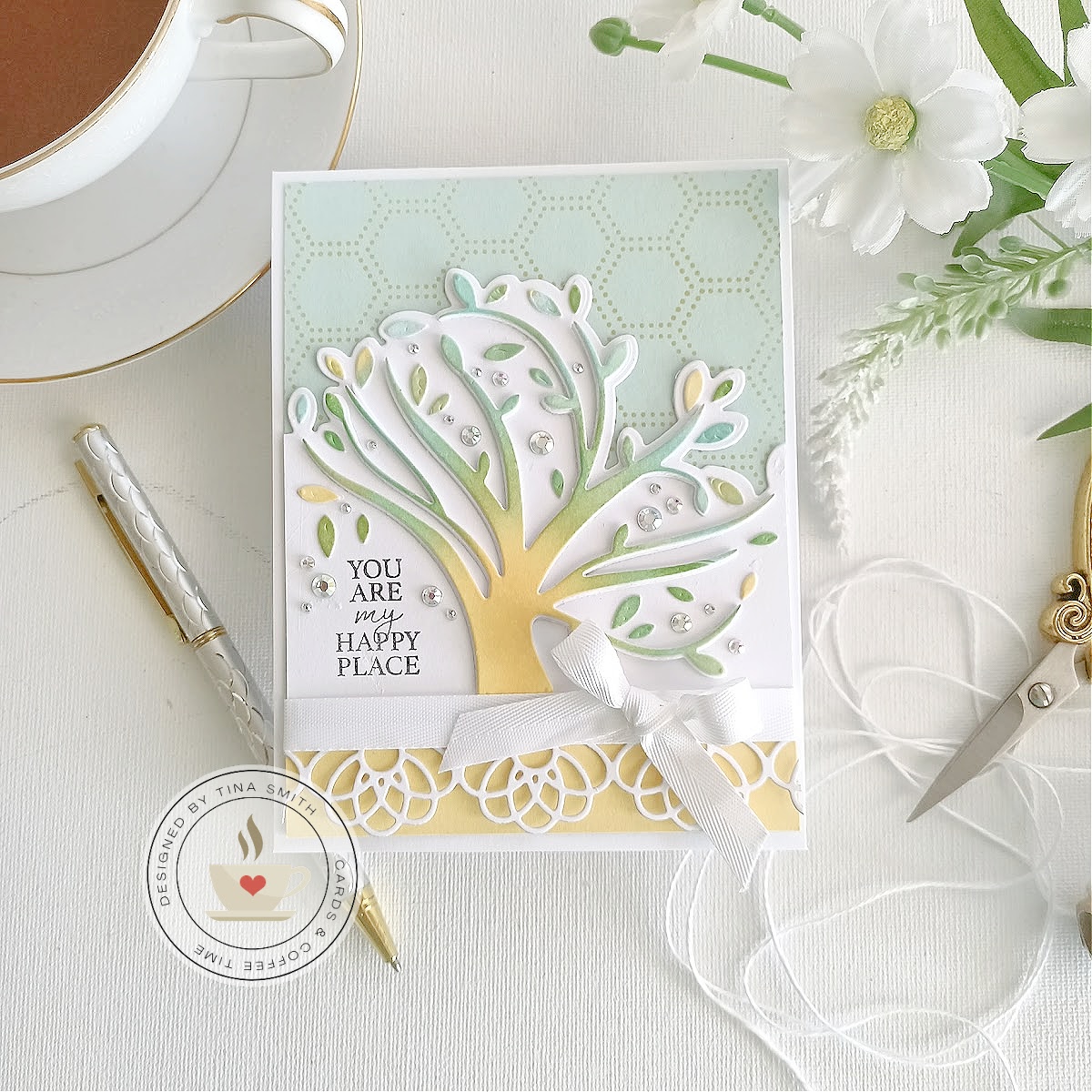 Papertrey Ink #11 – Wispy Tree | Cards and Coffee Time