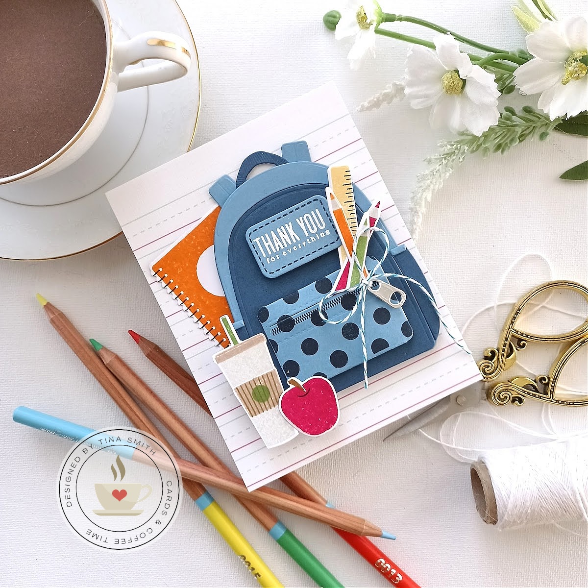 Papertrey Ink – Go To Gift Card Holder: Backpack | Cards and Coffee Time