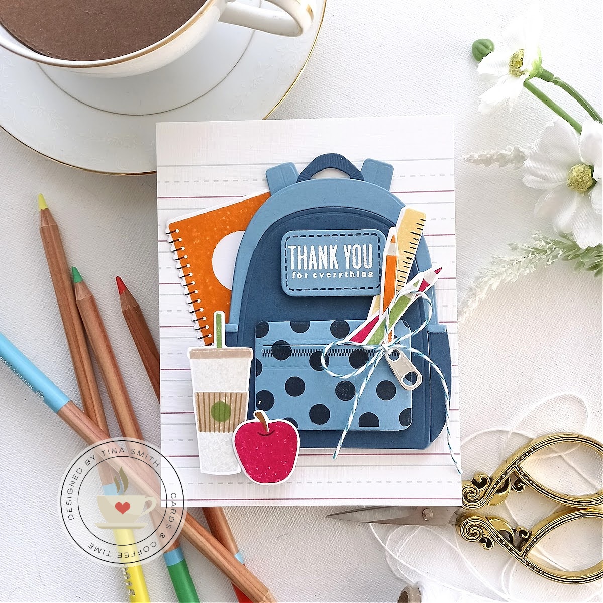 Papertrey Ink – Go To Gift Card Holder: Backpack | Cards and Coffee Time