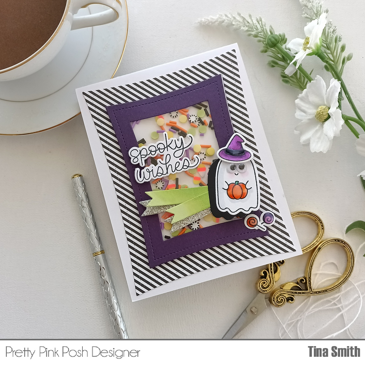 Pretty Pink Posh – Ghost Friends | Cards and Coffee Time