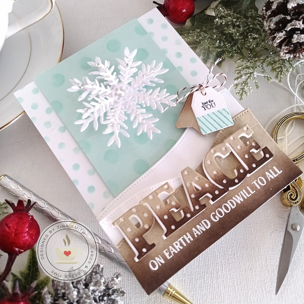 Papertrey Ink – Layered Snowflakes: Flurries | Cards and Coffee Time
