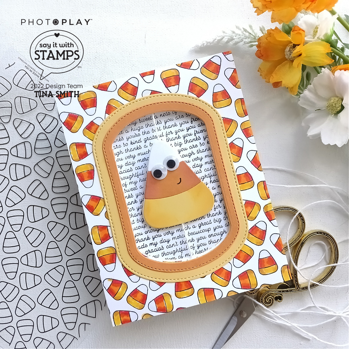 Photoplay – Candy Corn Spinner | Cards and Coffee Time