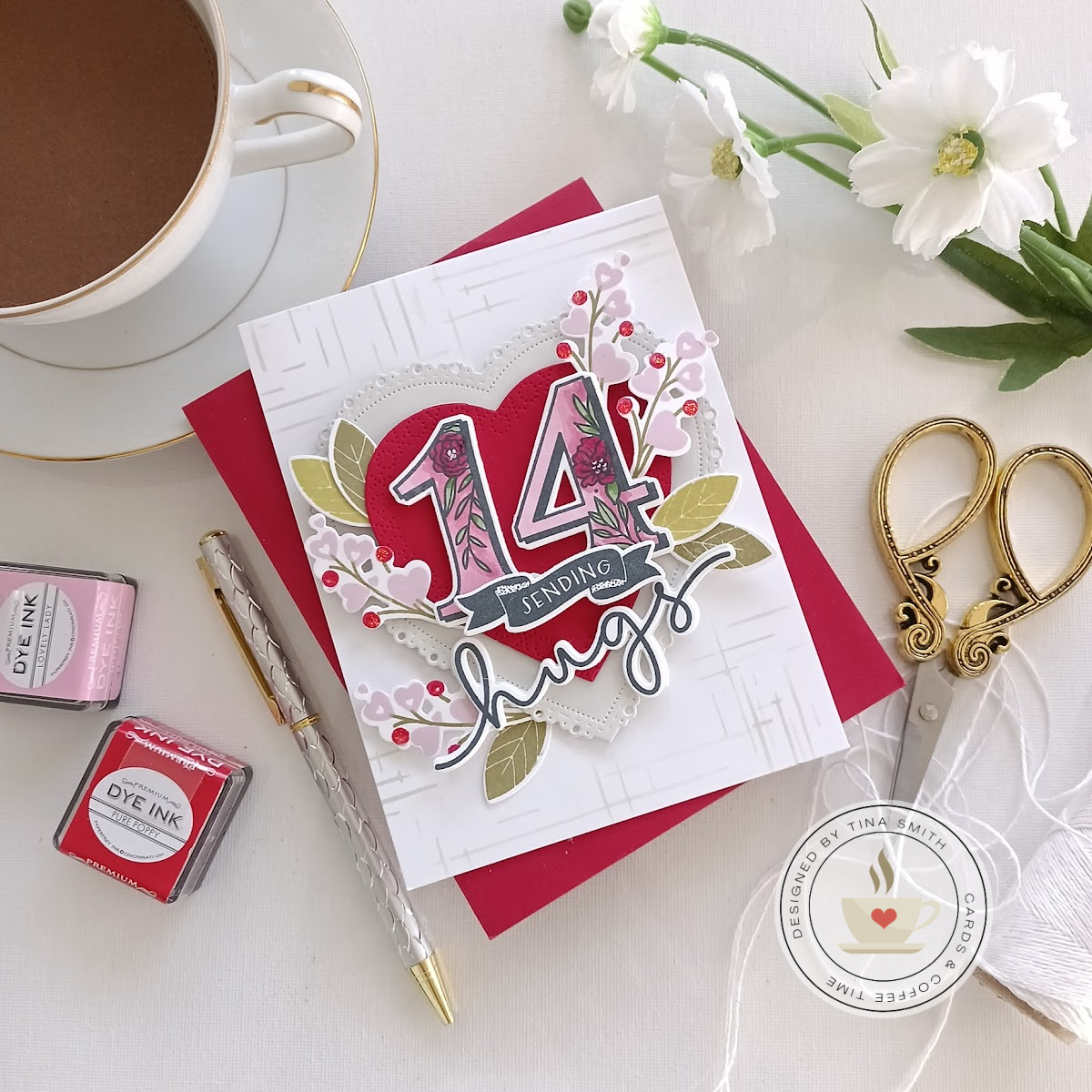 Papertrey Ink – Fancy Floral Numbers | Cards and Coffee Time