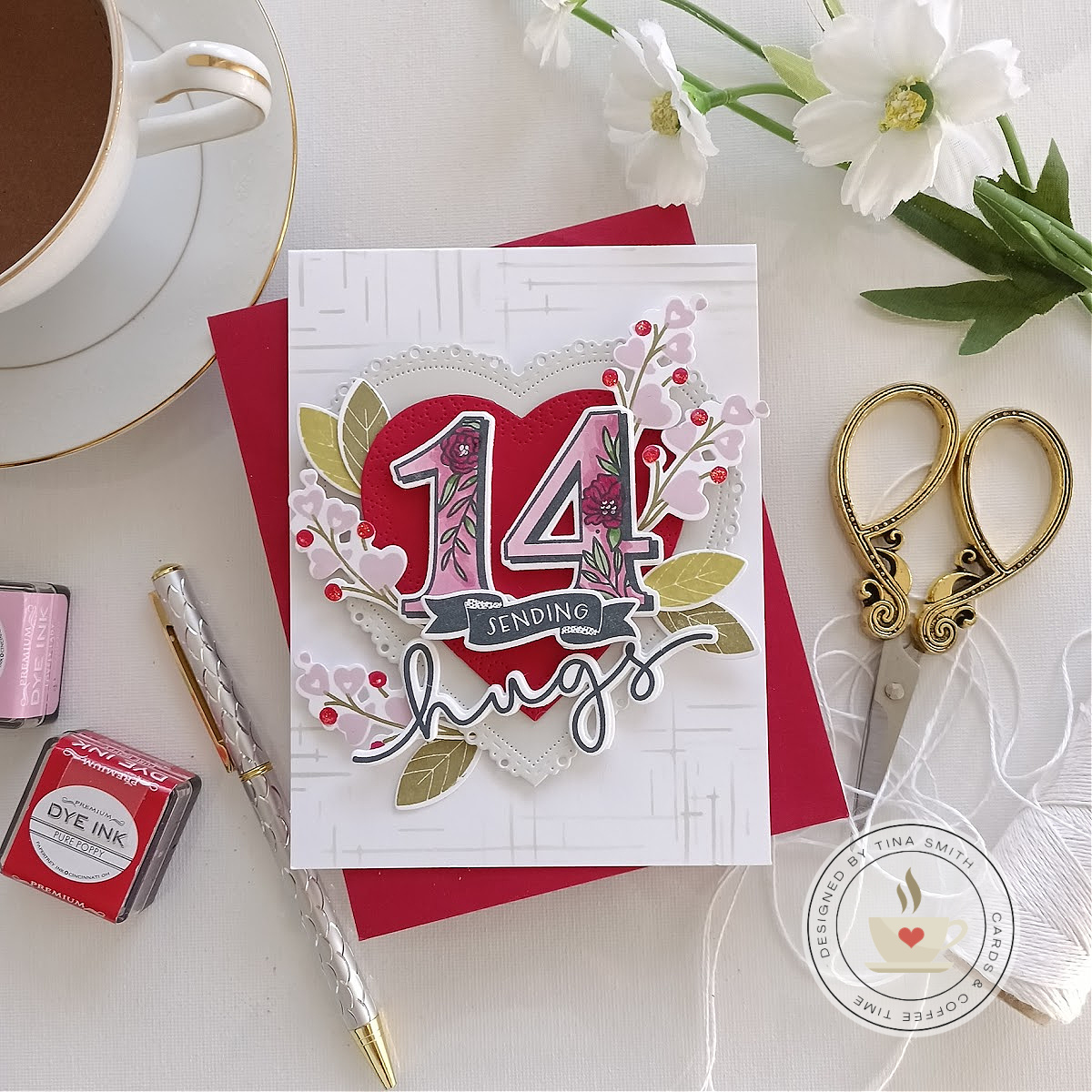 Papertrey Ink – Fancy Floral Numbers | Cards and Coffee Time