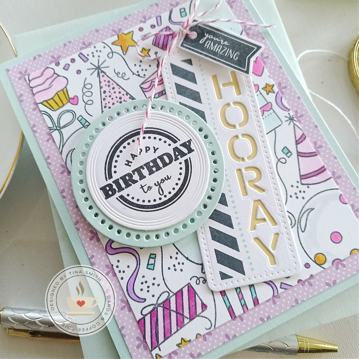 Papertrey Ink – Birthday Background | Cards and Coffee Time