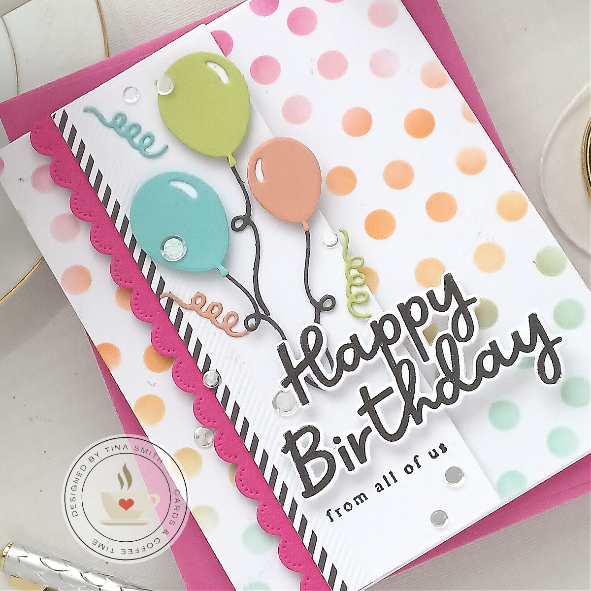 Papertrey Ink – Birthday Celebration Bling | Cards and Coffee Time