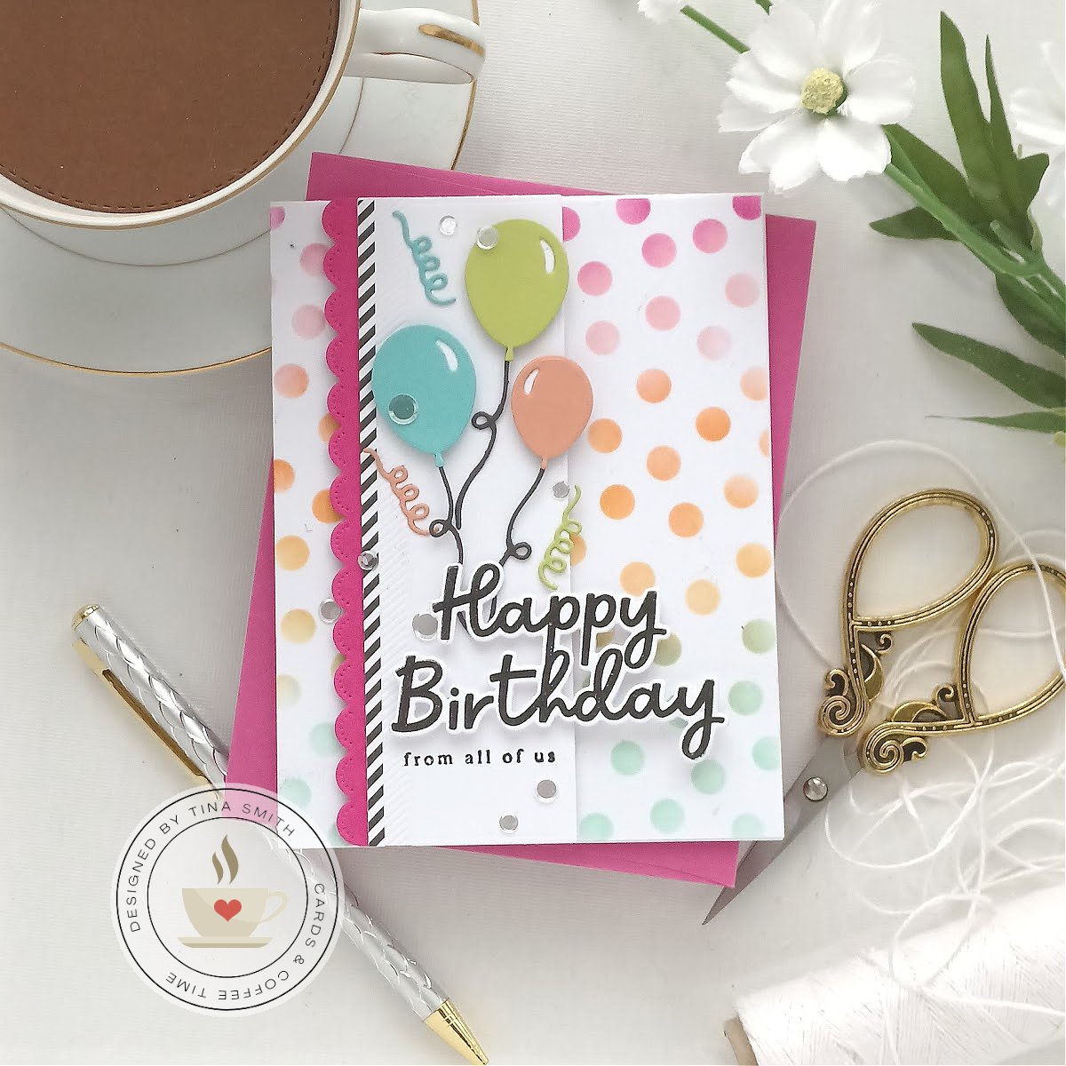 Papertrey Ink – Birthday Celebration Bling | Cards and Coffee Time