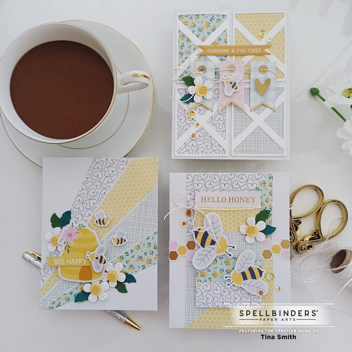 Spellbinders | Quick & Easy Card Kit | March 2023 | Cards and Coffee Time