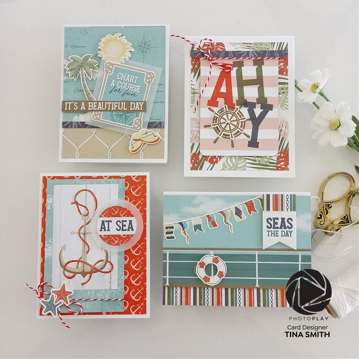 Photoplay – Ship to Shore 12×12 Collection Pack | Cards and Coffee Time