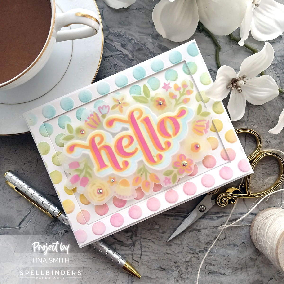 Spellbinders | Layered Stencils Collection | Cards and Coffee Time
