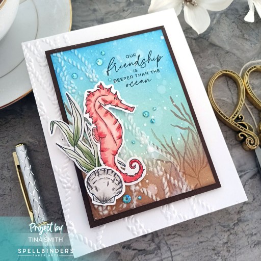 Spellbinders | Seahorse Kisses Collection | Cards and Coffee Time