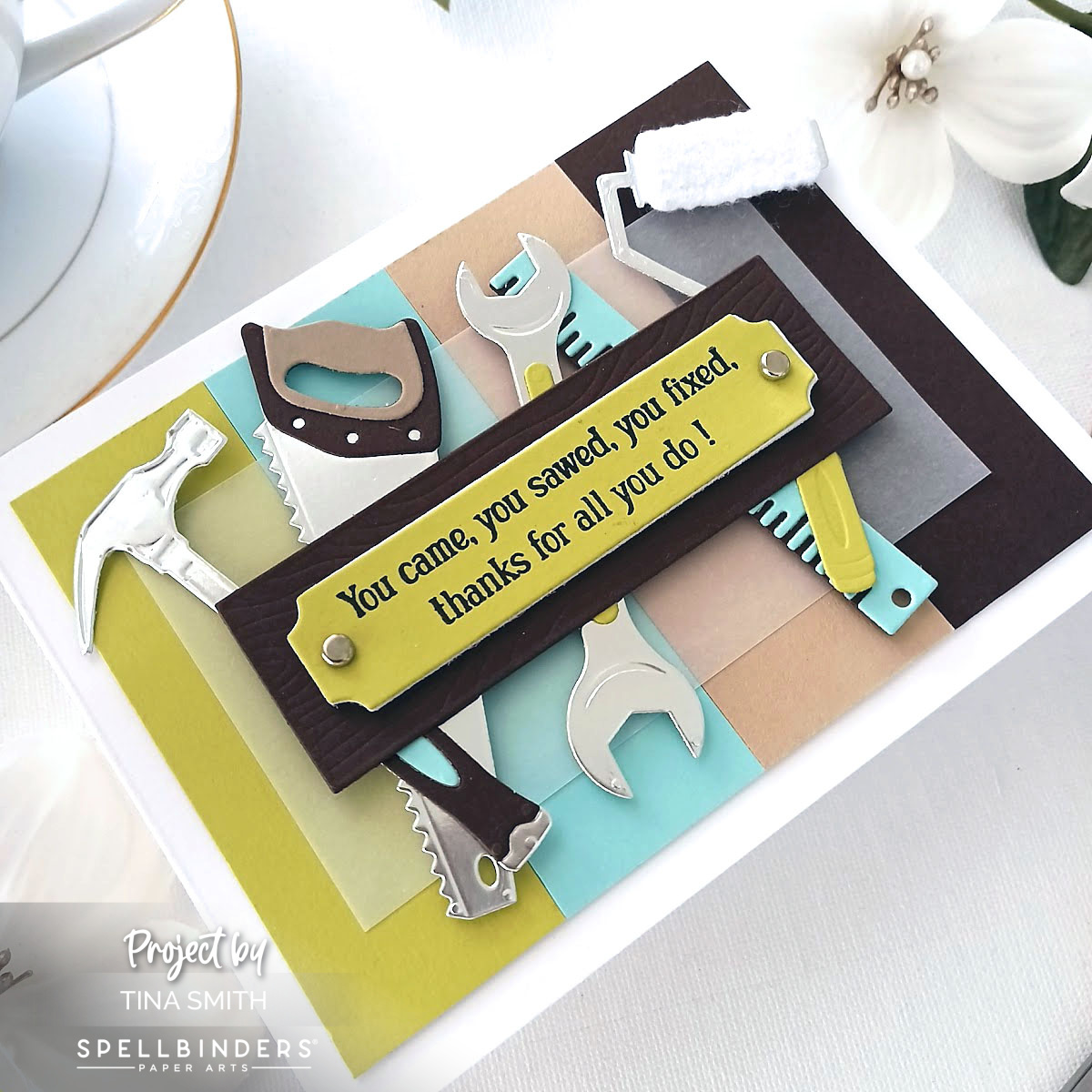Spellbinders | Toolbox Essentials Collection | Cards and Coffee Time