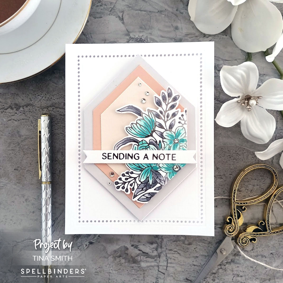 Spellbinders | Hexi-Gems Collection | Cards and Coffee Time