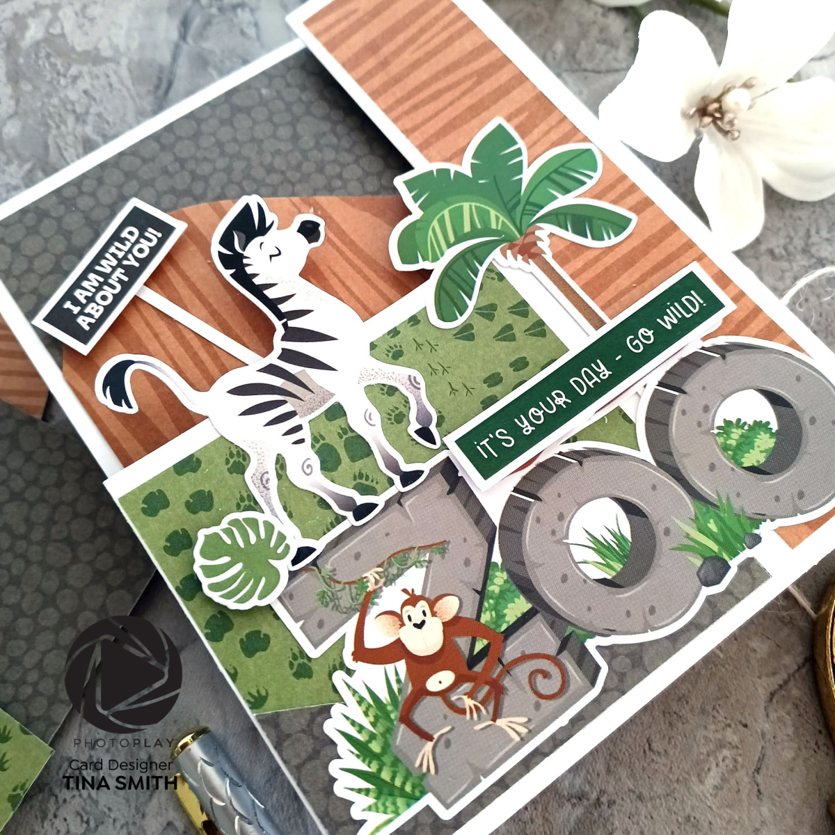 Photoplay Paper – A Day at the Zoo | Cards and Coffee Time