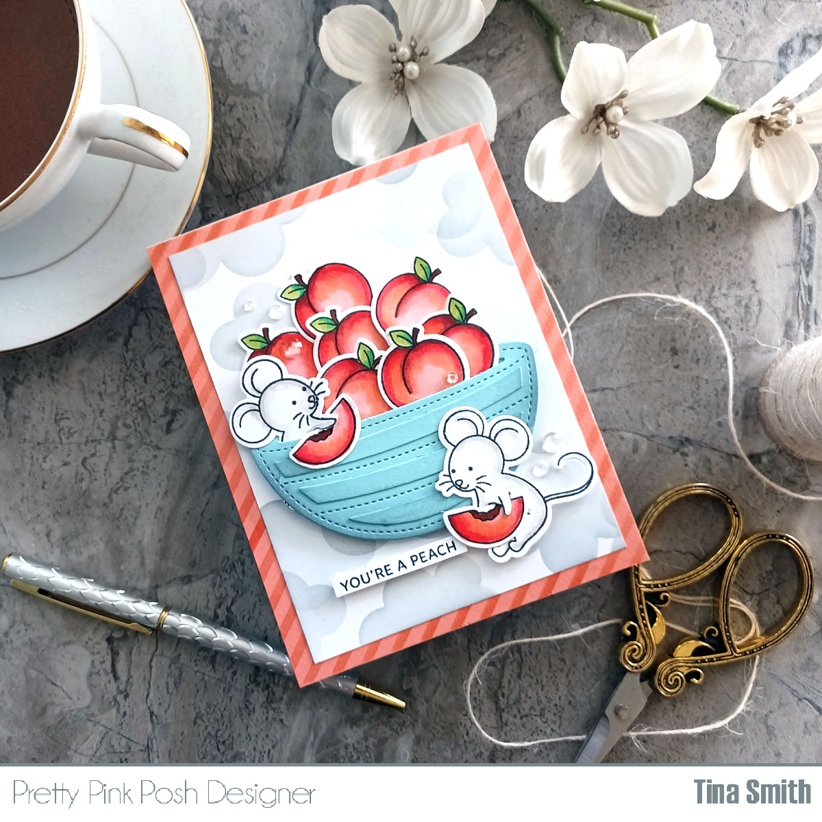 Pretty Pink Posh – Fruit Bowl | Cards and Coffee Time