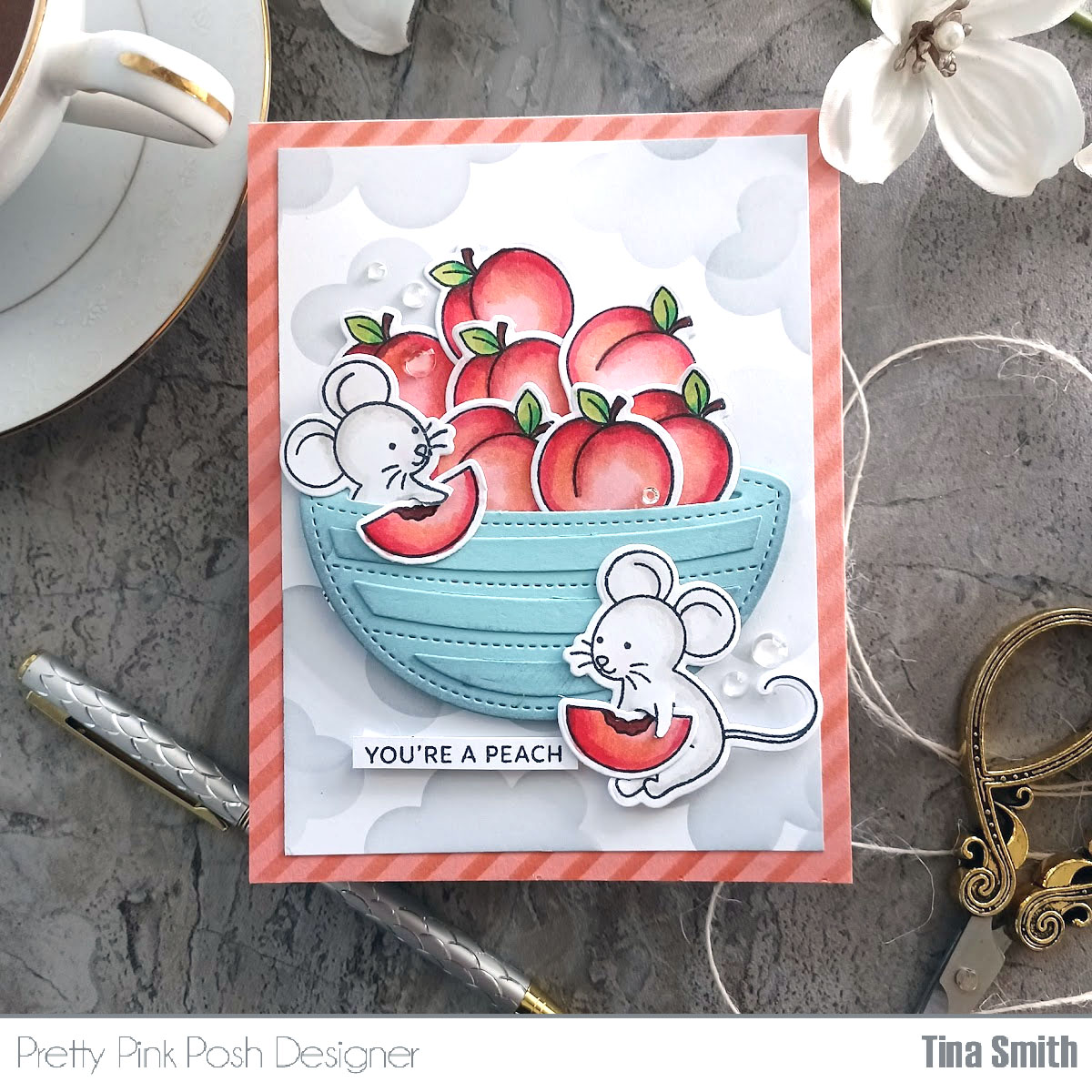 Pretty Pink Posh – Fruit Bowl | Cards and Coffee Time