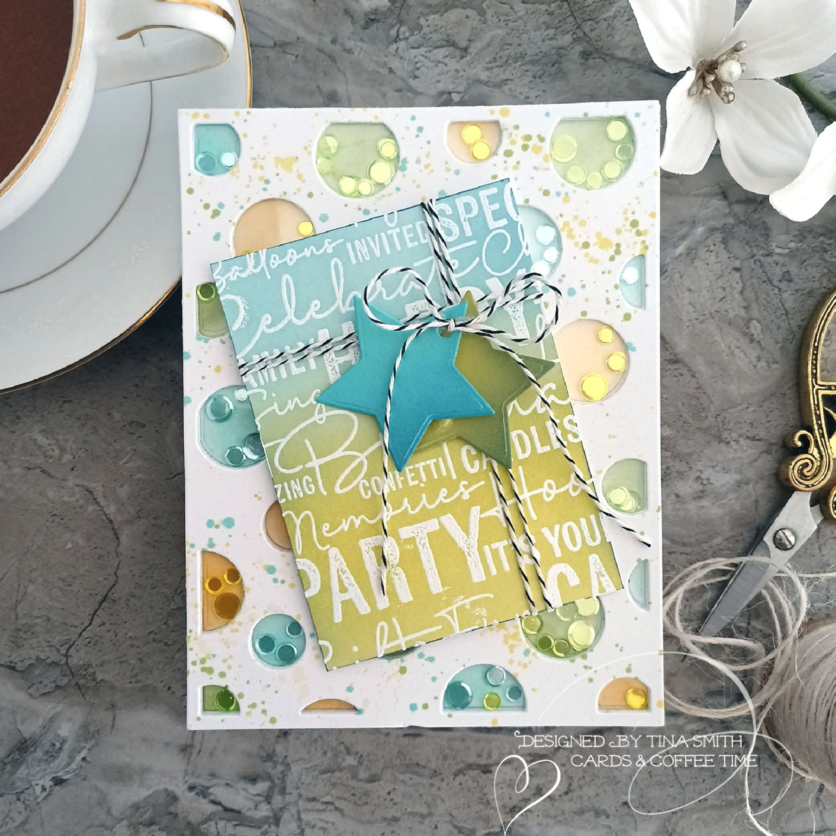 Papertrey Ink – Jumbo Dots Shaker | Cards and Coffee Time