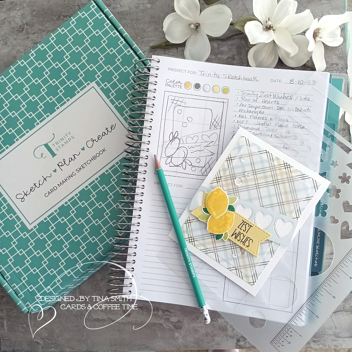Trinity Stamps | Card Making Sketchbook | Cards and Coffee Time