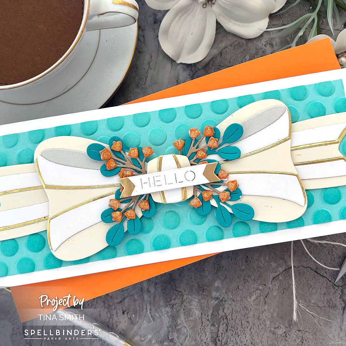 Spellbinders | All Occasion Bow | Cards and Coffee Time
