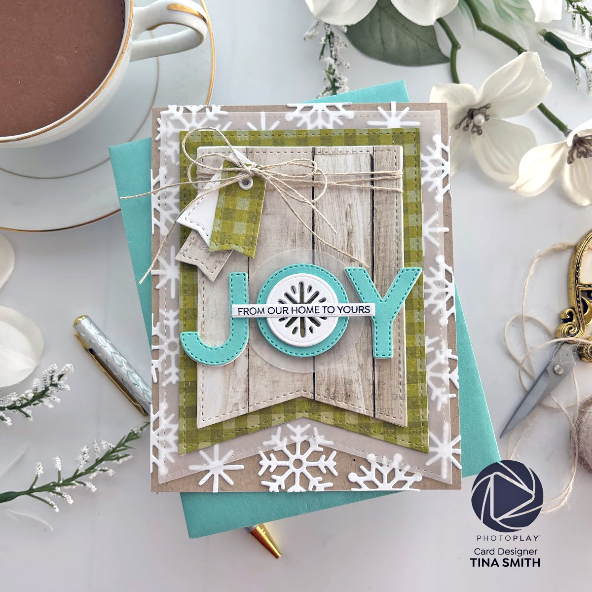 Photoplay Paper – Noel, Joy, Ho Ho Ho | Cards and Coffee Time