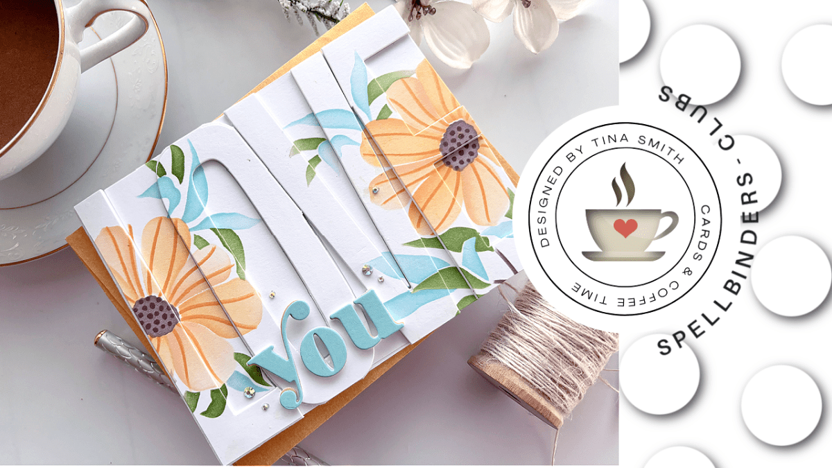 Spellbinders | Stencil of the Month Club Kit | January 2024 | Cards and Coffee Time
