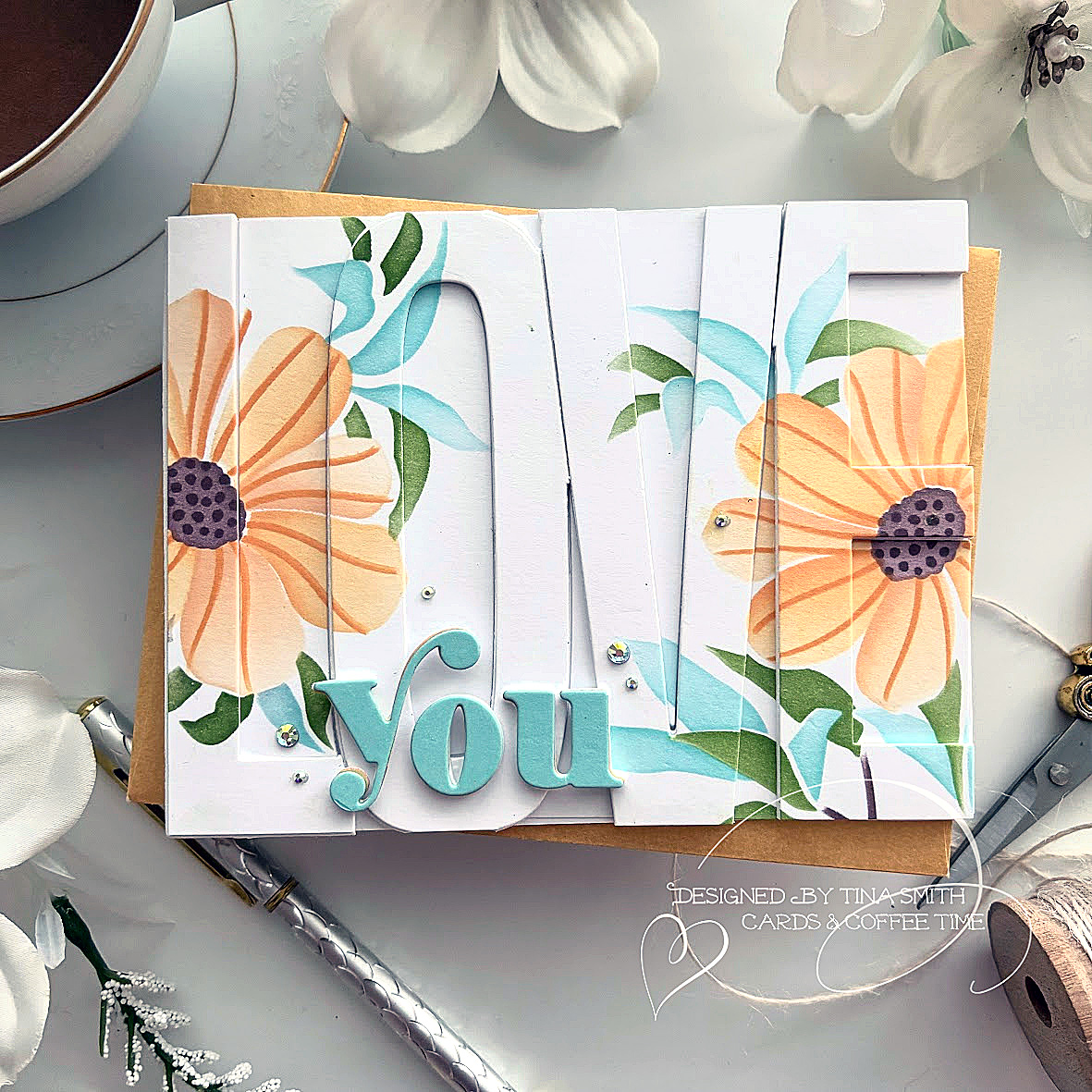 Spellbinders | Stencil of the Month Club Kit | January 2024 | Cards and Coffee Time