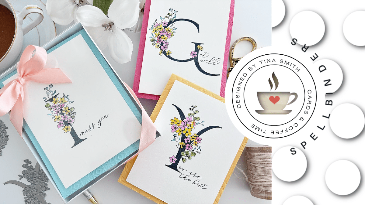 Spellbinders – Every Occasion Floral Alphabet Press Plates | Cards and ...