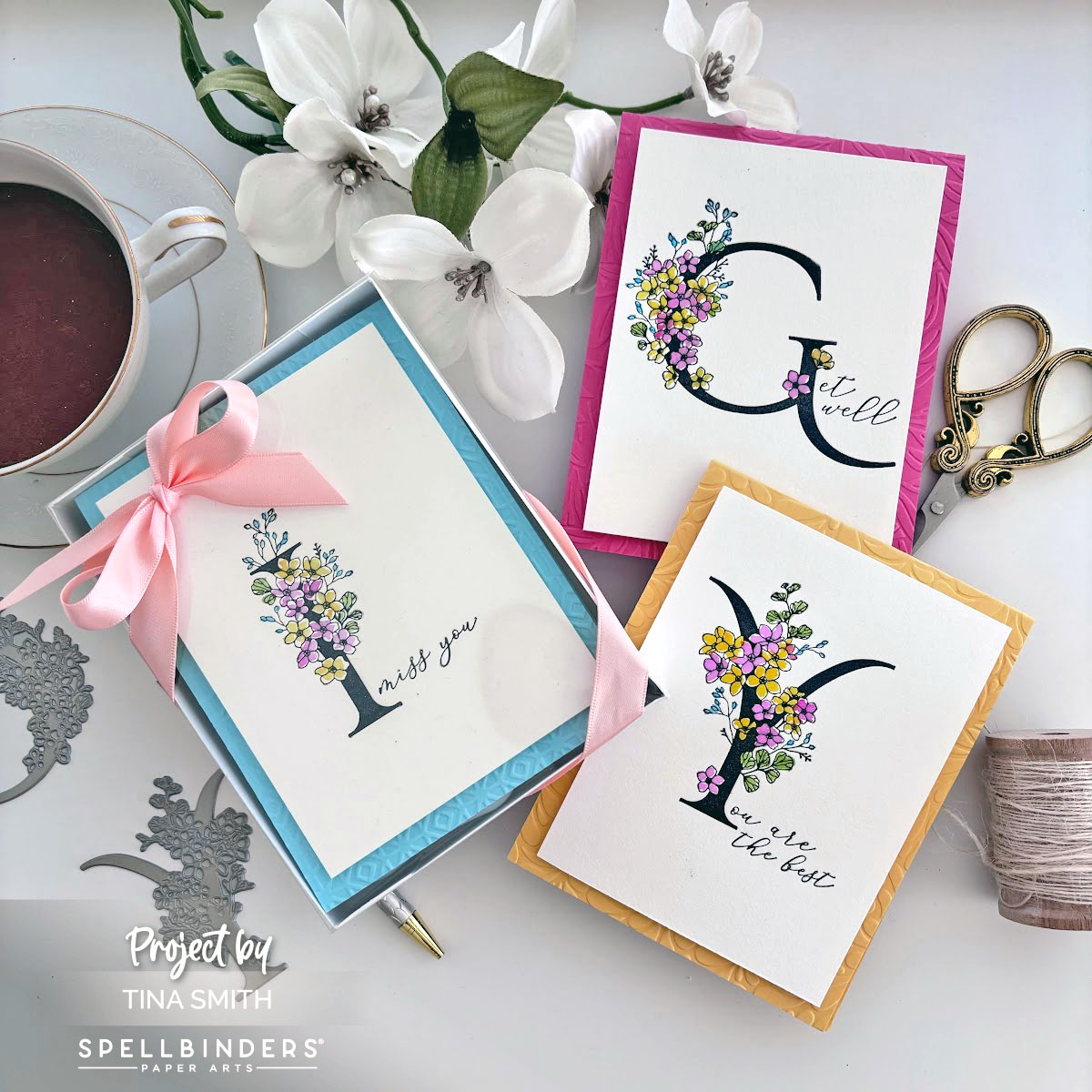 Spellbinders – Every Occasion Floral Alphabet Press Plates | Cards and ...