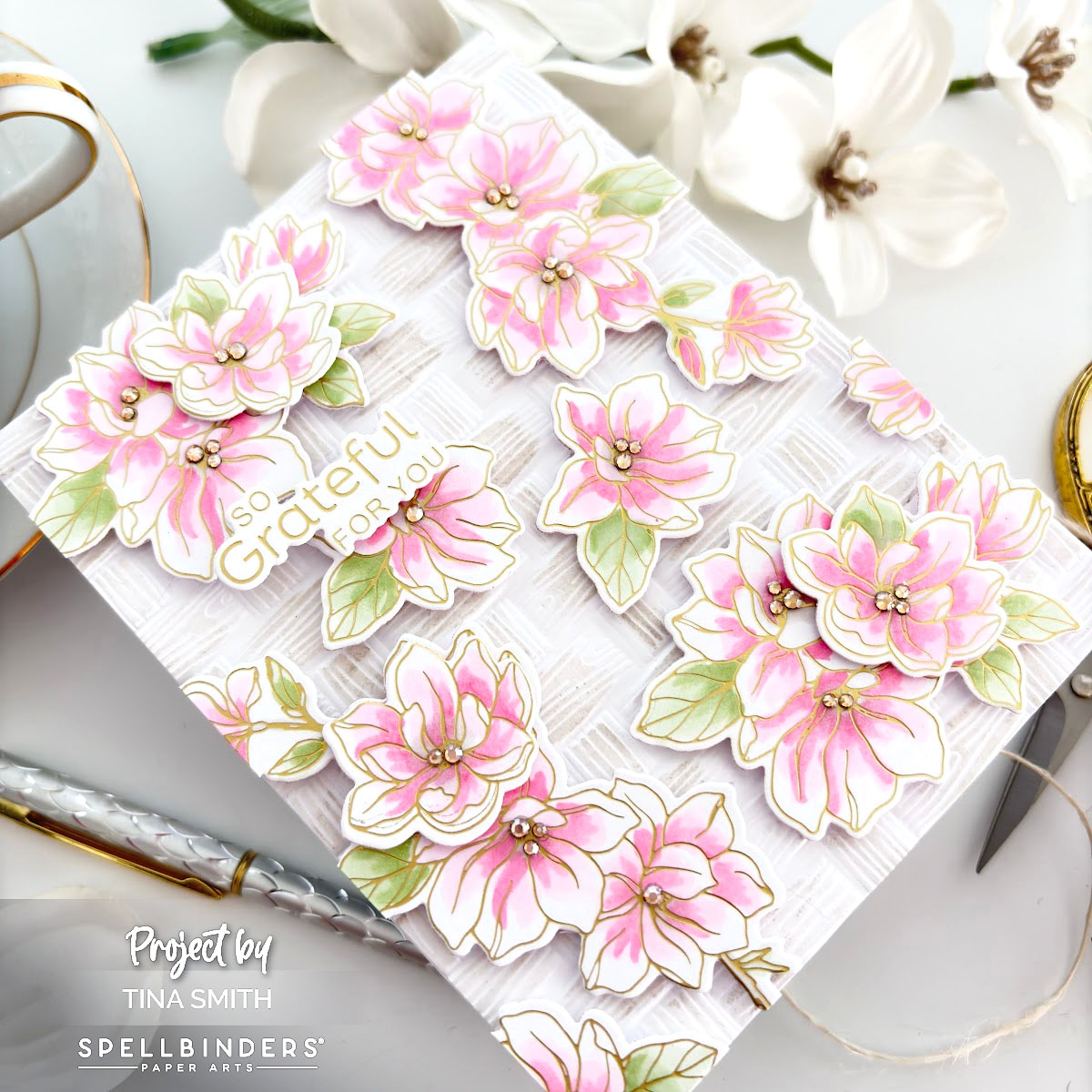Spellbinders | Simon Hurley Spring Sampler | Cards and Coffee Time