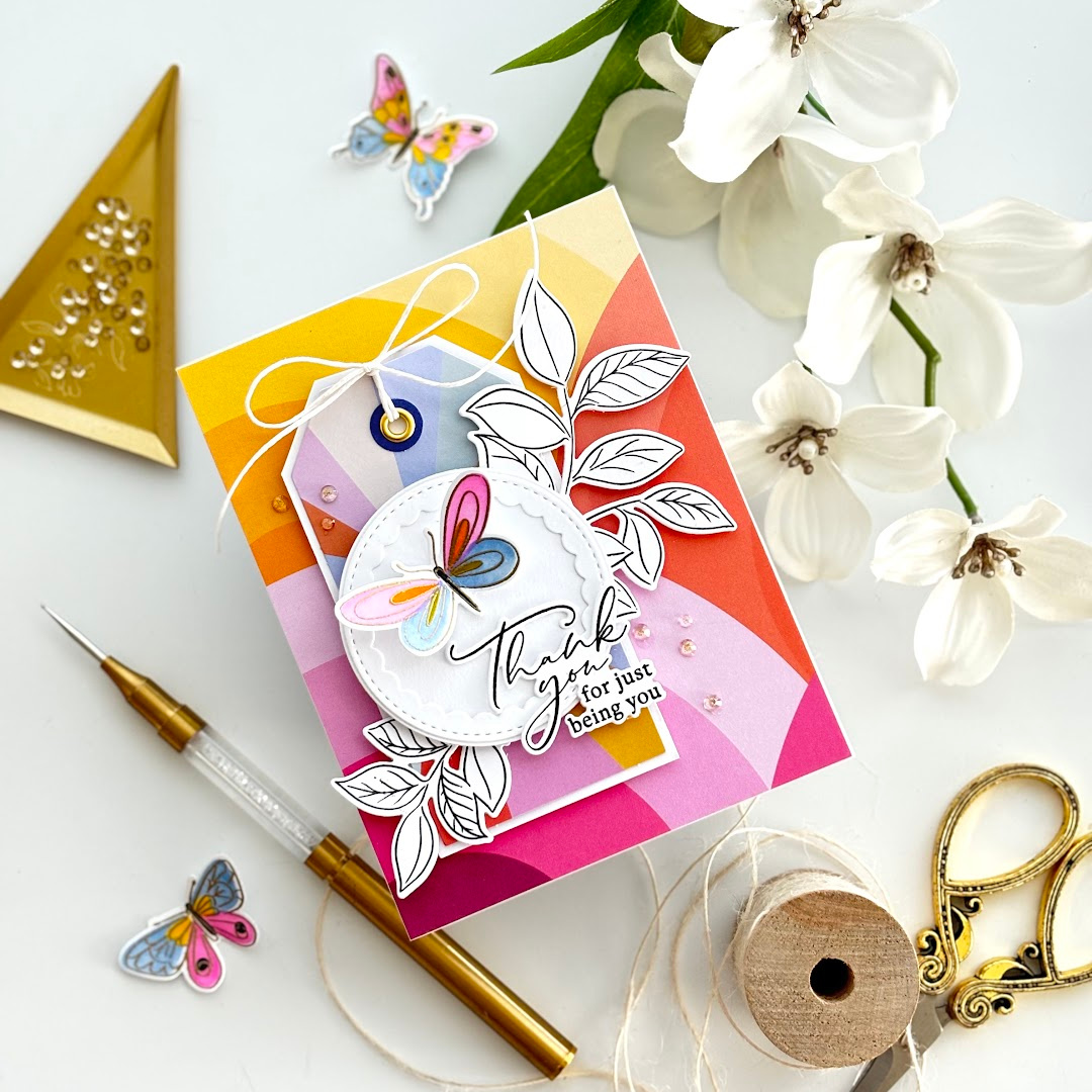 Pinkfresh Studio – Fluttering Butterflies | Cards and Coffee Time