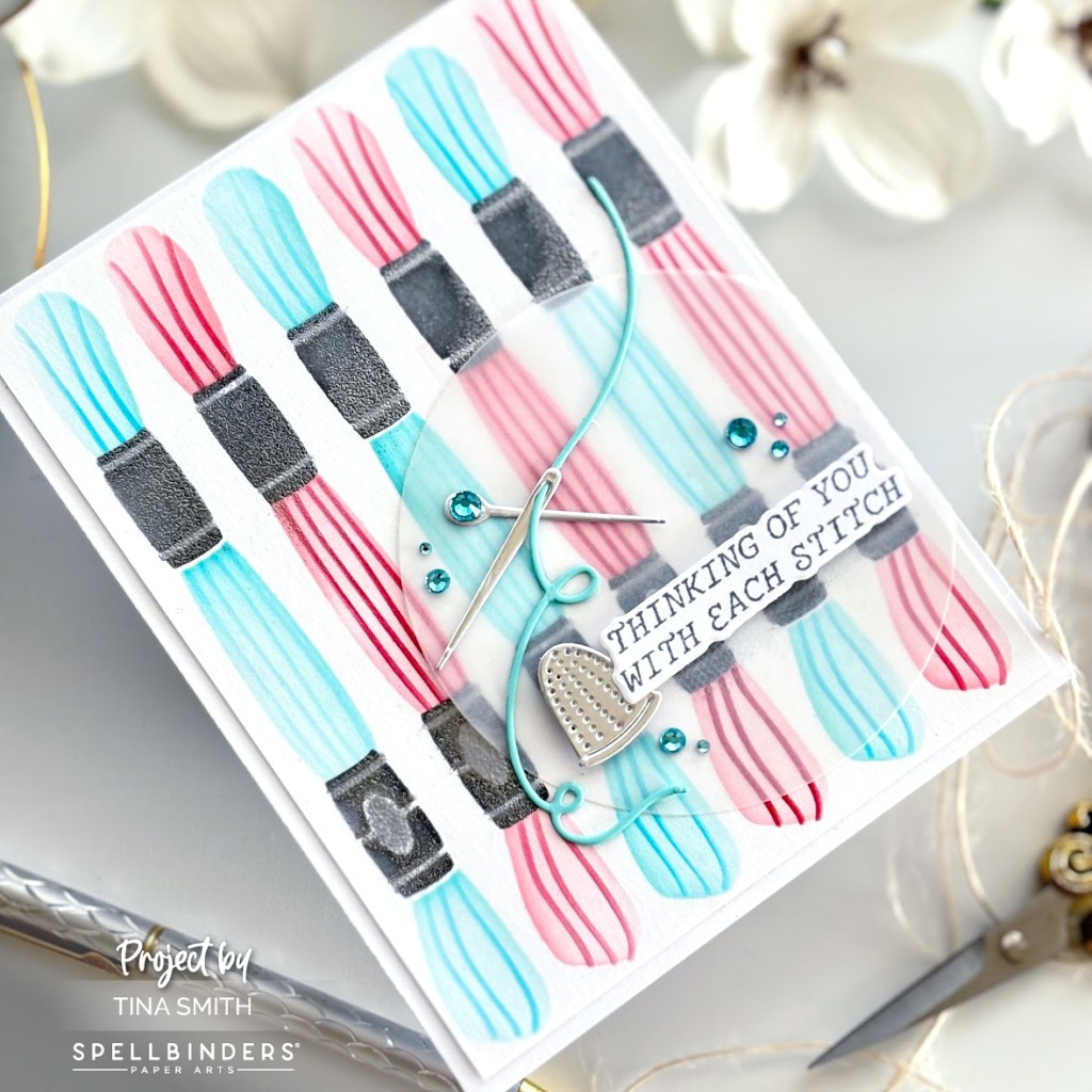 Spellbinders | Stencil of the Month Club Kit | April 2024 | Cards and Coffee Time