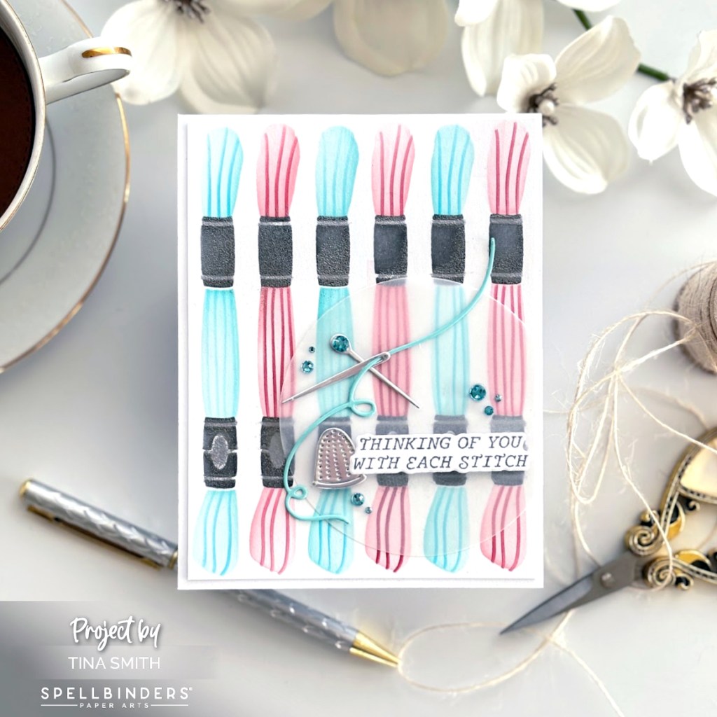 Spellbinders | Stencil of the Month Club Kit | April 2024 | Cards and Coffee Time