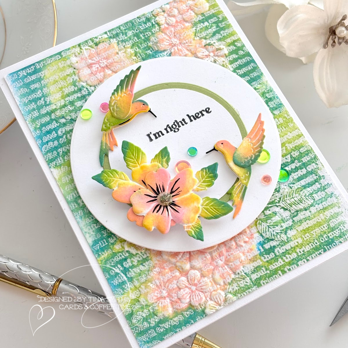 Try It Out Tuesday – Delicate Hummingbird Duo | Cards and Coffee Time