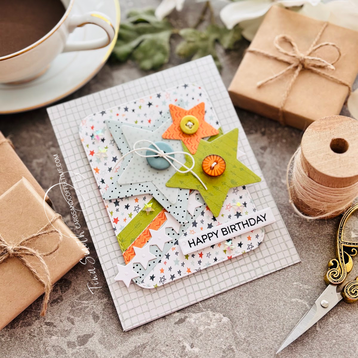 Cardmaking in 5 Easy Steps – #001 | Cards and Coffee Time