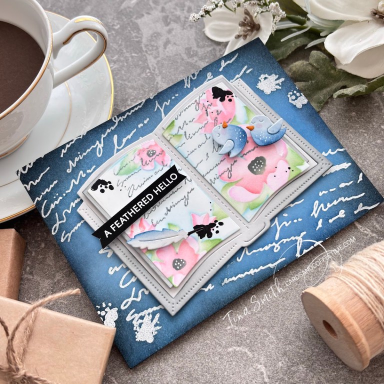 Waffle Flower Open Book Inspiration and Tutorial | Cards and Coffee Time