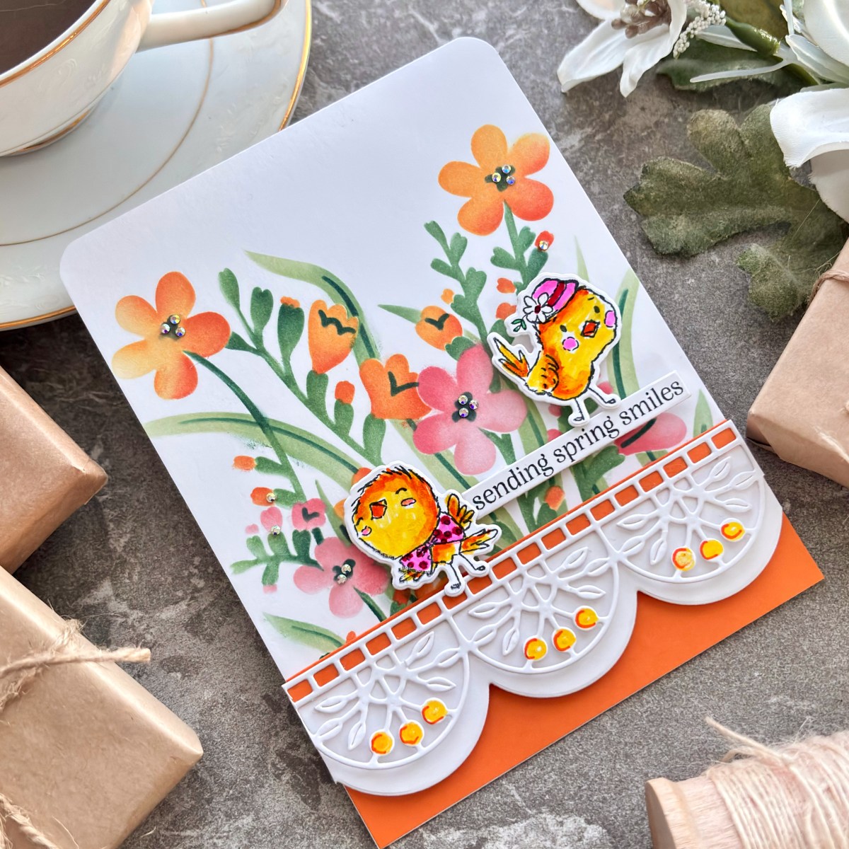 Spellbinders – Stamp and Stencil Clubs Feb 2025 Inspiration and Tutorial | Cards and Coffee Time